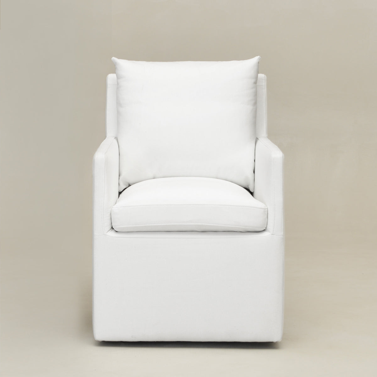 Sean Performance Dining Chair with Casters | Upholstered Dining Chairs ...