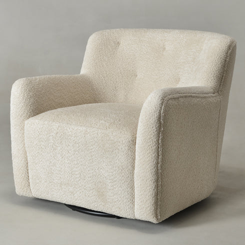 Vestie Chenille Swivel Barrel Chair | Modern Swivel Chairs – Kinwell ...