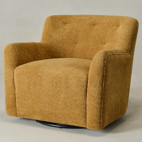Vestie Chenille Swivel Barrel Chair | Modern Swivel Chairs – Kinwell ...