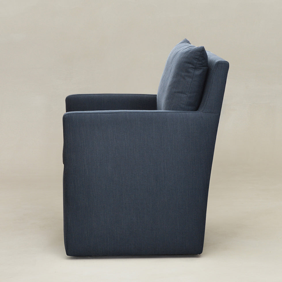Sean Performance Dining Chair with Casters | Upholstered Dining Chairs ...